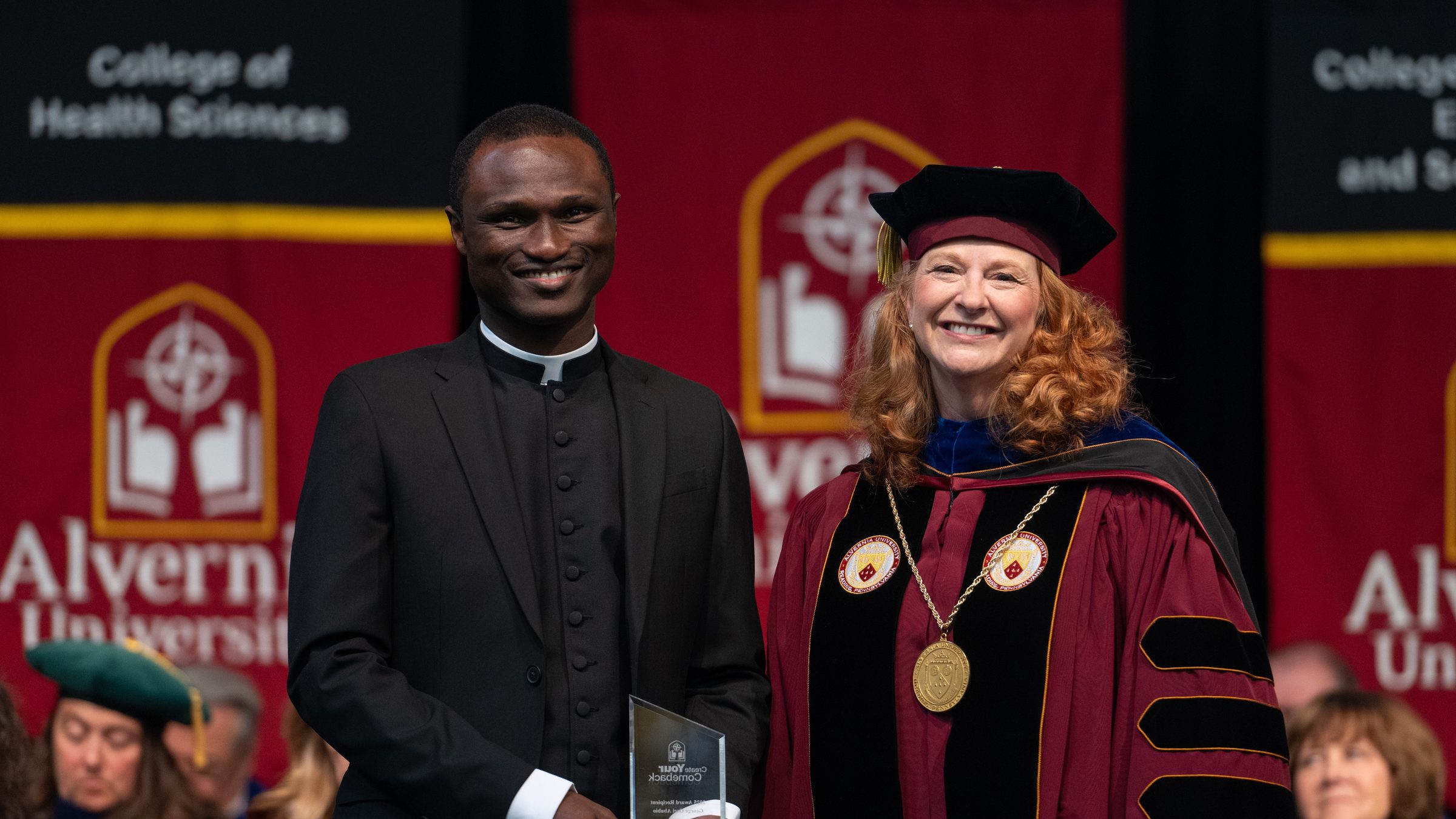 Father Osei Ababio Receives Master’s Degree and Comeback Award- AD Today