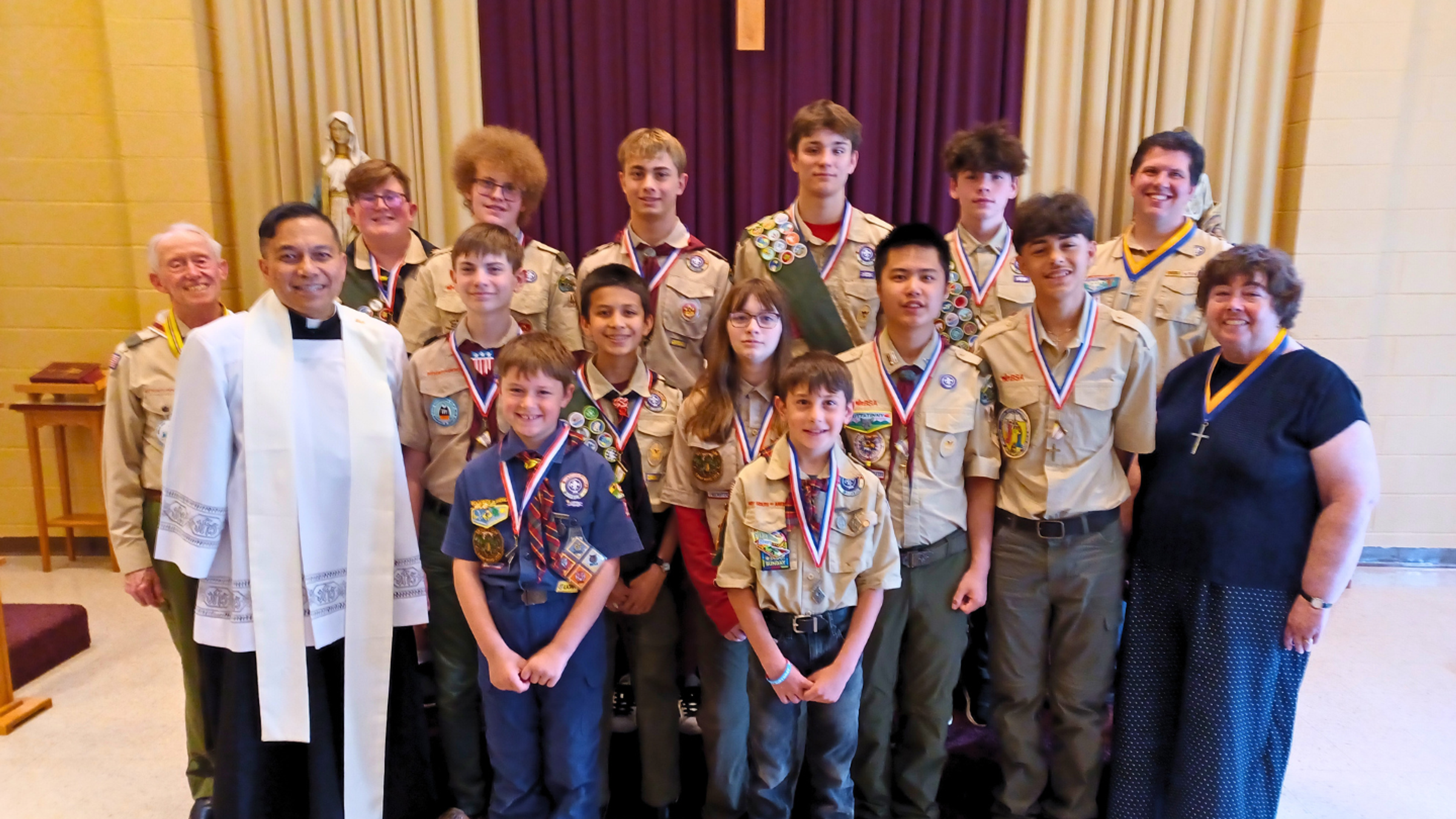 Scouts Presented with Catholic Religious Emblem Awards- AD Today