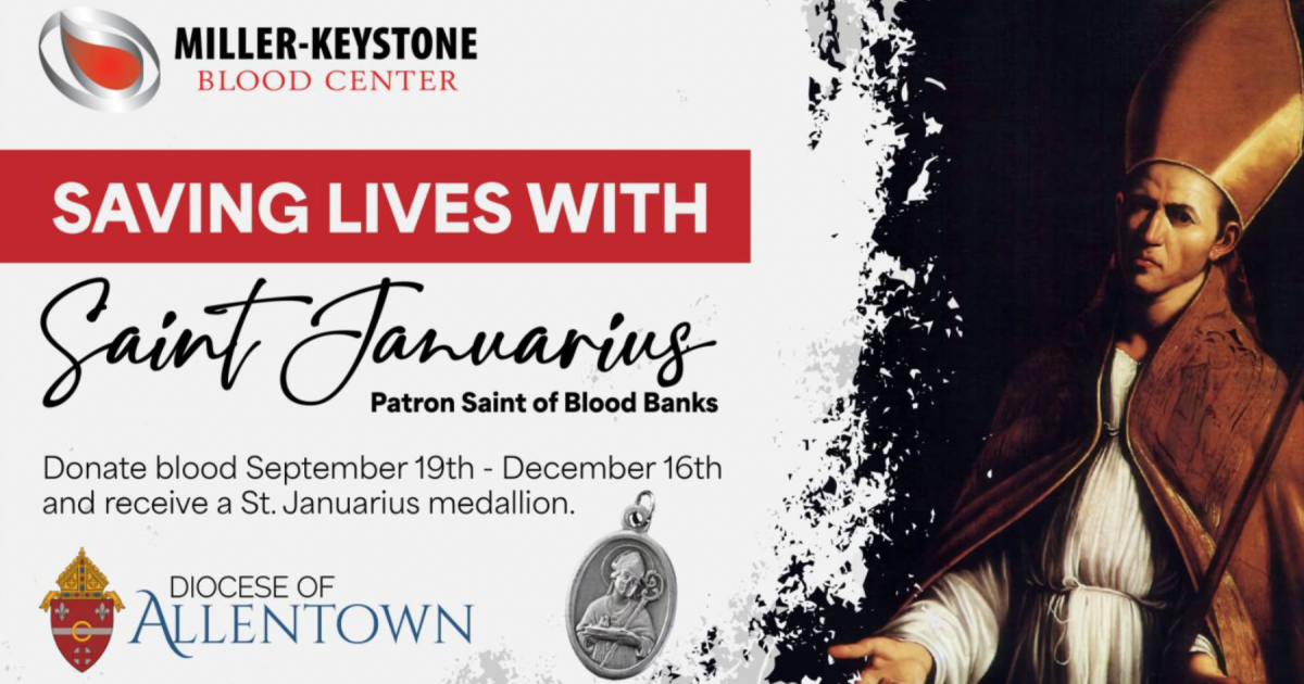 Diocese of Allentown Launches Second Annual Diocese-Wide Blood Drive ...
